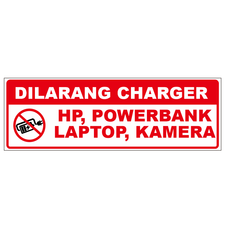 Jual STIKER dilarang charging | Shopee Indonesia
