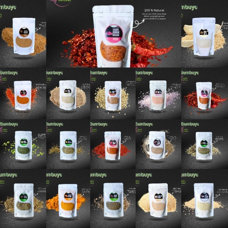 Jual Bumbuyu Bumbu Rempah Bubuk Premium Oregano Wijen Putih Bawang ...