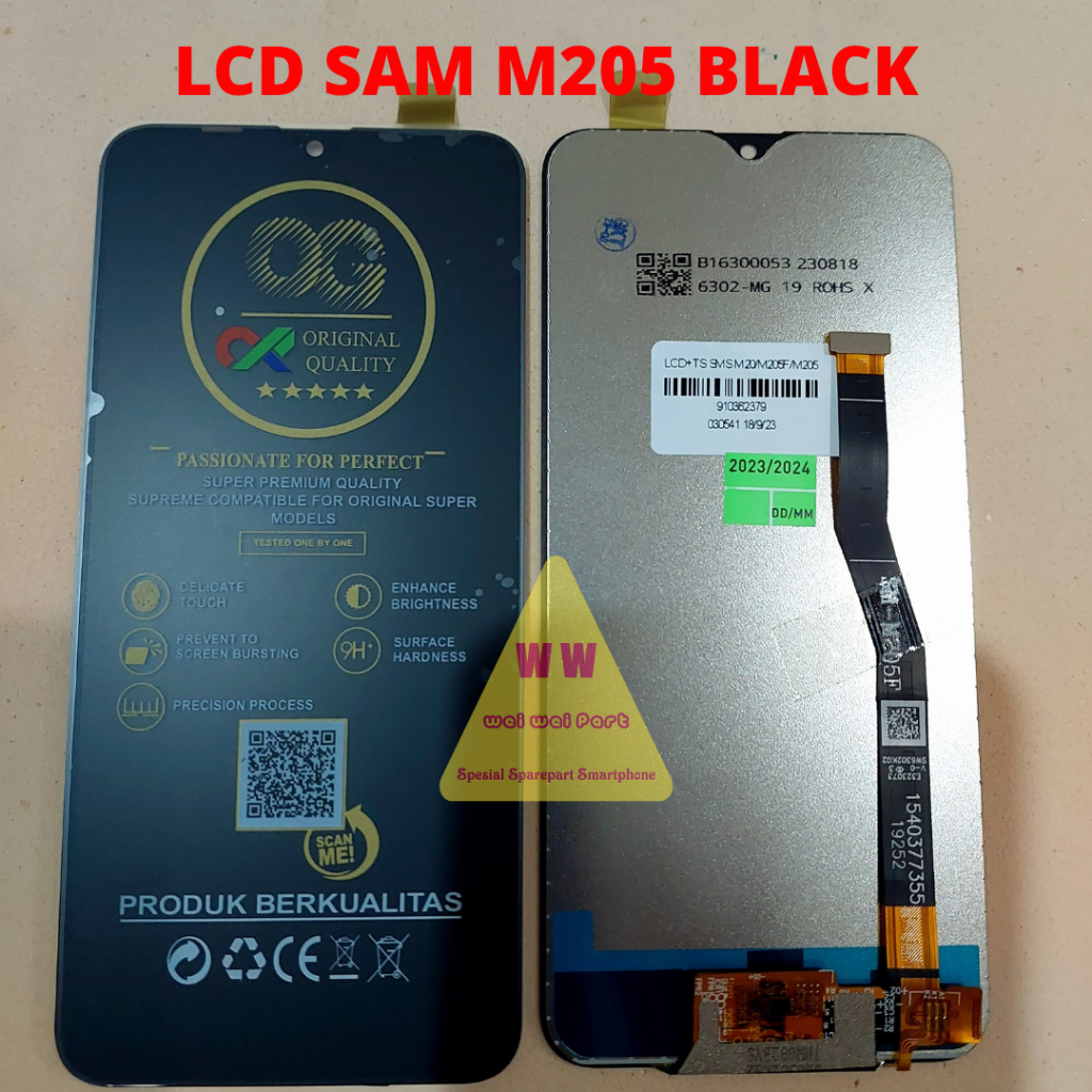 Jual OG Super ~ LCD Touchscreen Samsung M20 / M205 / M205F Black ...