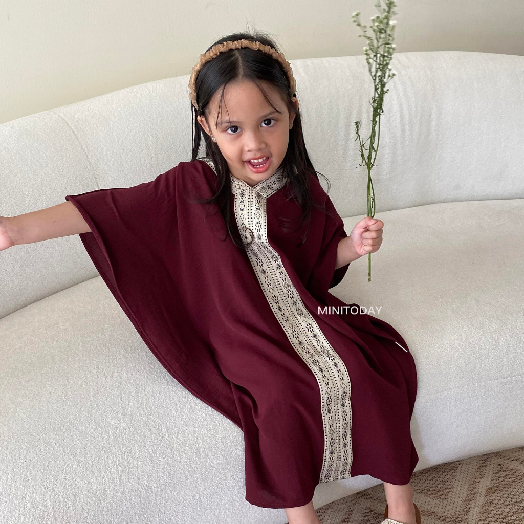 Jual Batwing Kaftan ( Kaftan ANAK Premium MINITODAY ) | Shopee Indonesia