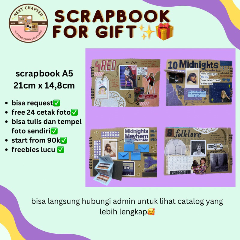 Jual scrapbook uk.A5 21cm x 14,8cm | Shopee Indonesia