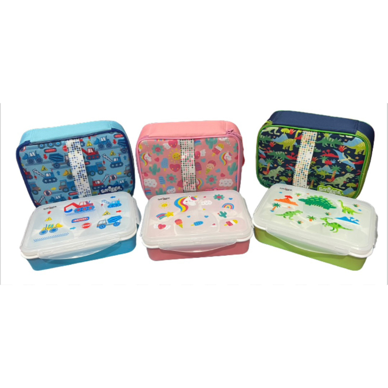 Jual tempat makan/tempat bekel/lunch box set + tas bekel/lunch bag anak sekolah Smiggle | Shopee ...