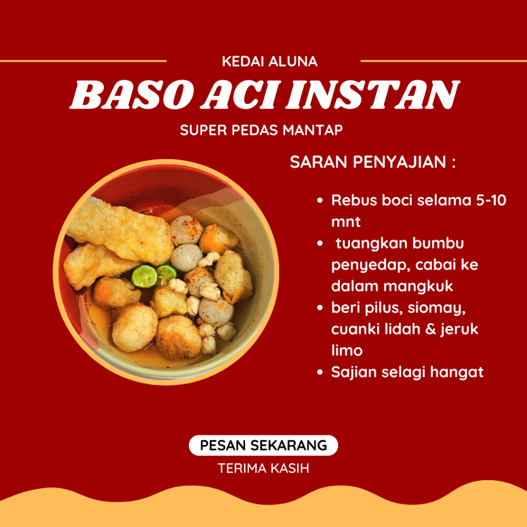 Jual Baso aci paket 10pcs / Baso aci Paket usaha / Baso aci Instan ...