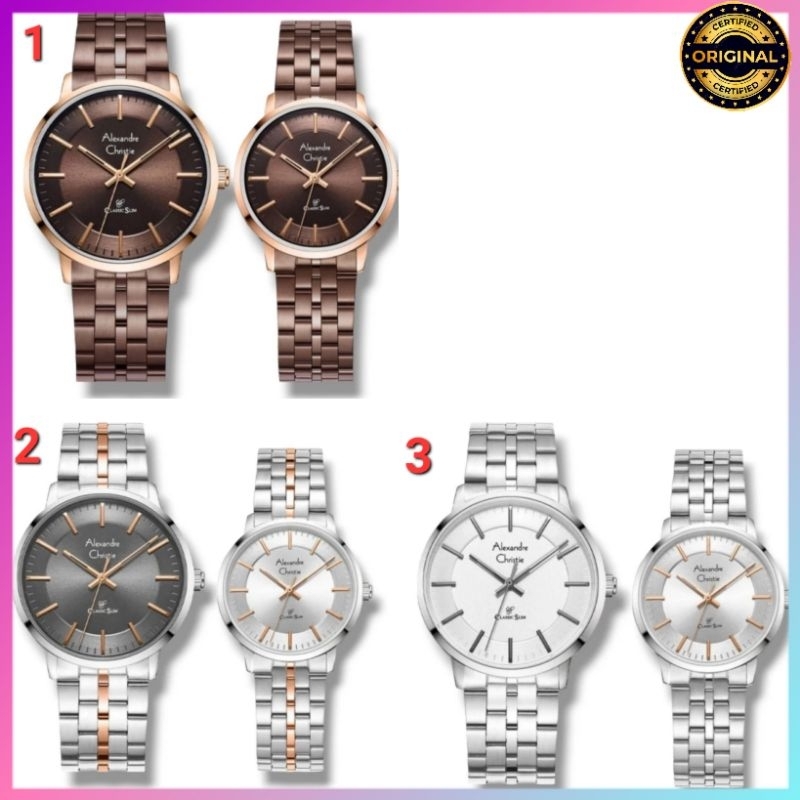 Jual ORIGINAL GARANSI RESMI 1 TAHUN JAM TANGAN COUPLE ALEXANDRE ...