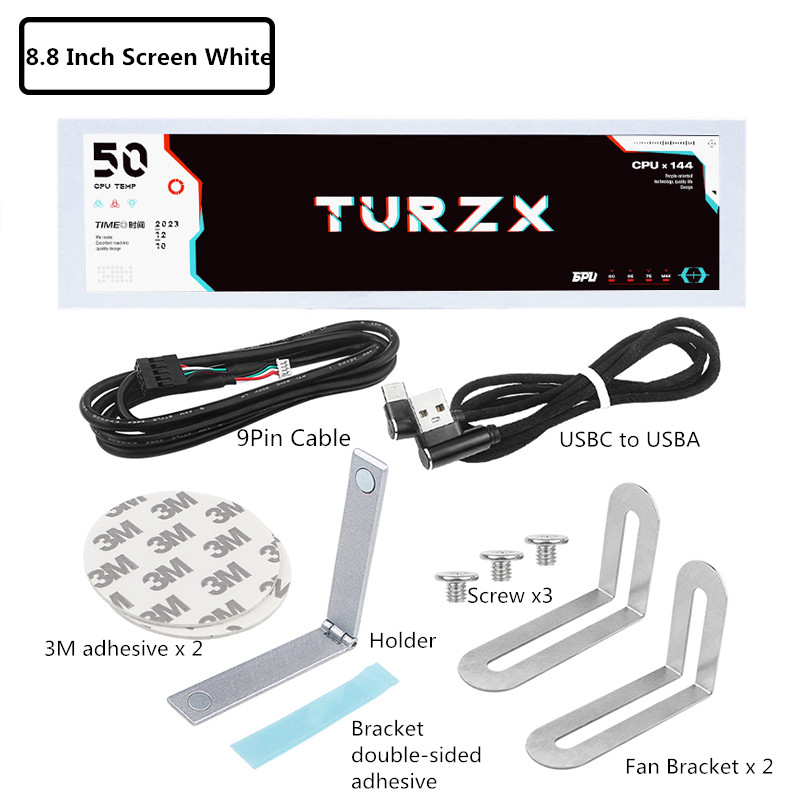 Jual Turing Smart Secondary Screen IPS Display USB Type C CPU GPU ...