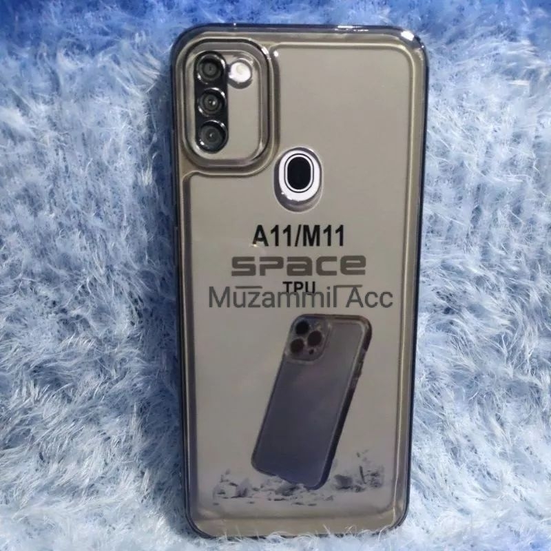 Jual SoftCase Casing Samsung A11 M11 Case Black Hitam Bening ...