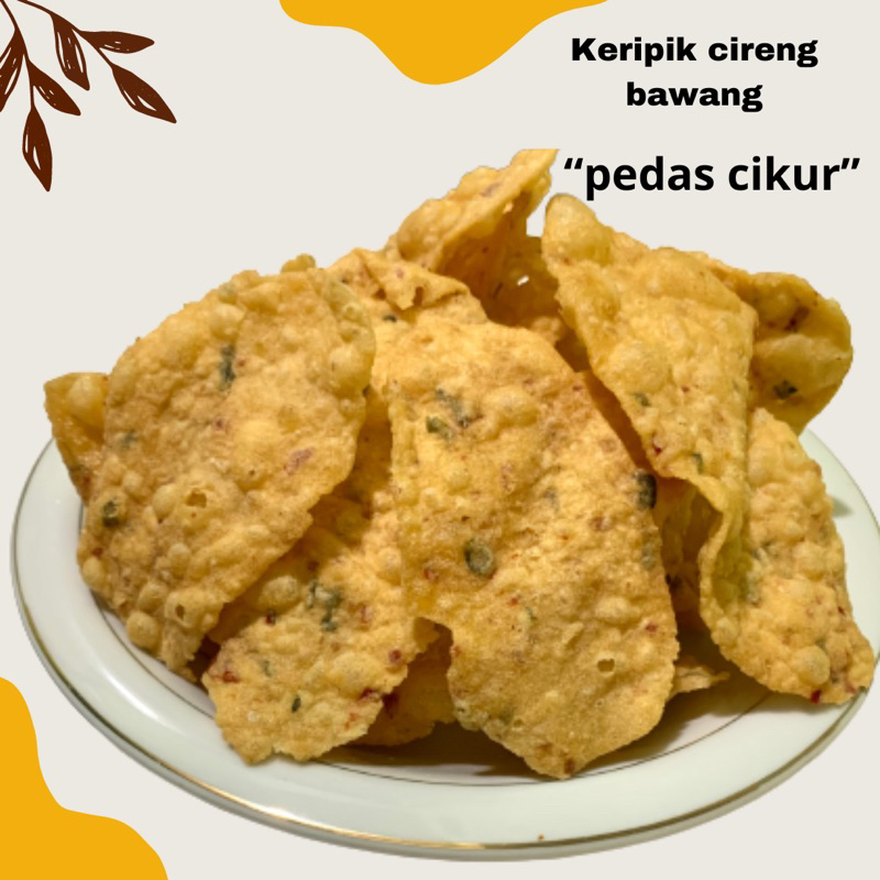 Jual KERIPIK CIRENG/KERIPIK CIRENG BAWANG VIRALL /GURIH PEDAS /RASA ...