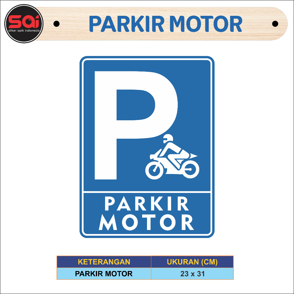 Jual STIKER VINYL ANTI AIR AREA PARKIR MOBIL MOTOR LAMINASI GLOSSY ...
