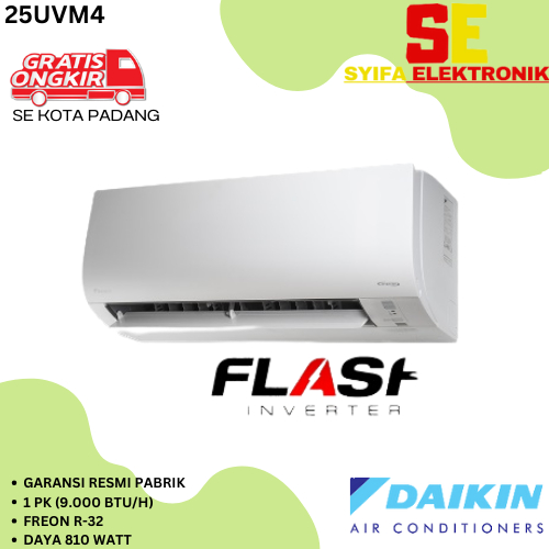 Jual AC DAIKIN 1pk FLASH INVERTER 25UVM4 | Shopee Indonesia