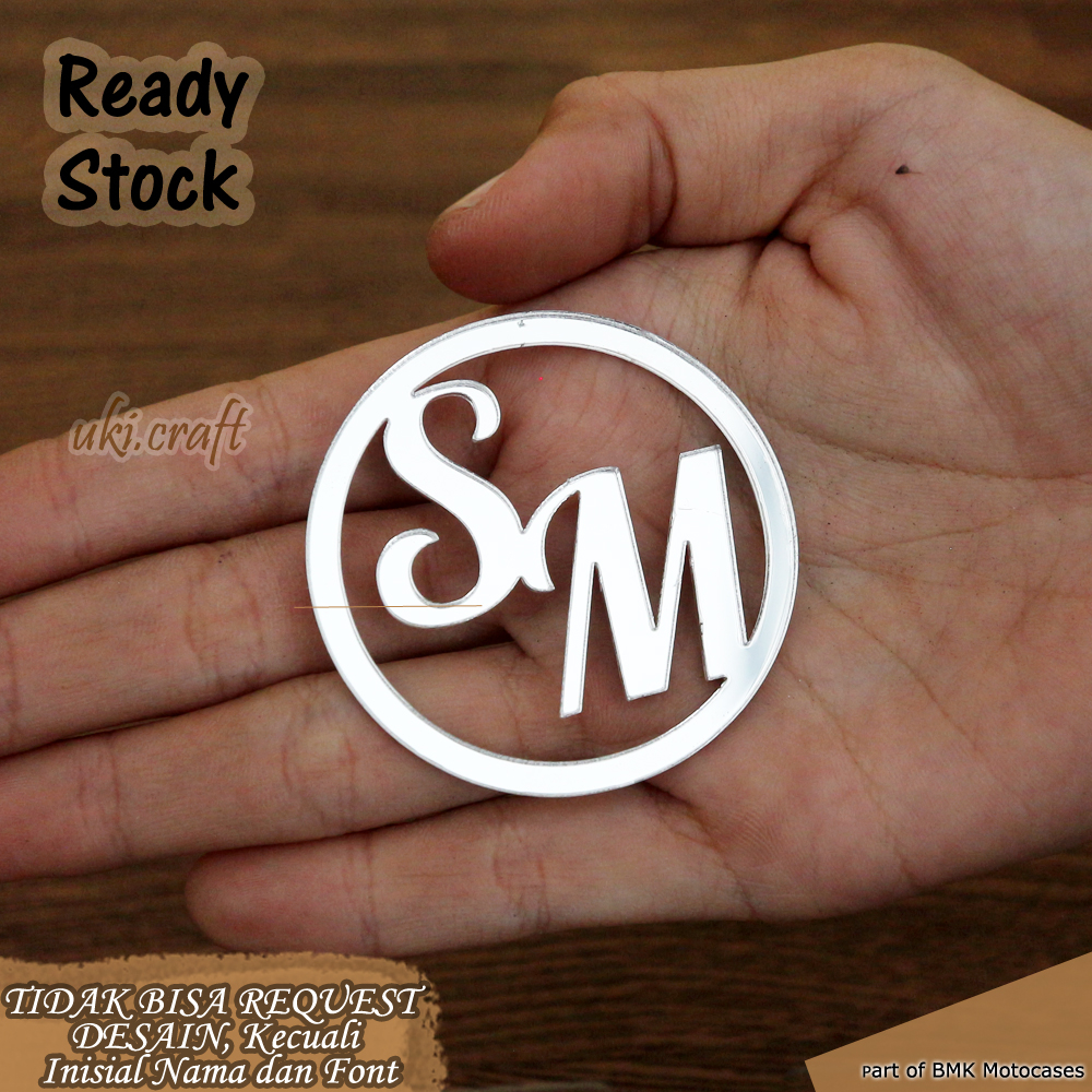 Jual Initial Couple Acrylic Cermin Akrilik Hiasan Frame Bingkai Mahar ...