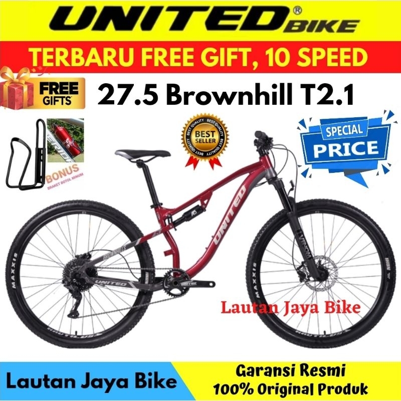 Jual SEPEDA 27 MTB UNITED BROWNHILLS T2 FREE ONGKIR | Shopee Indonesia