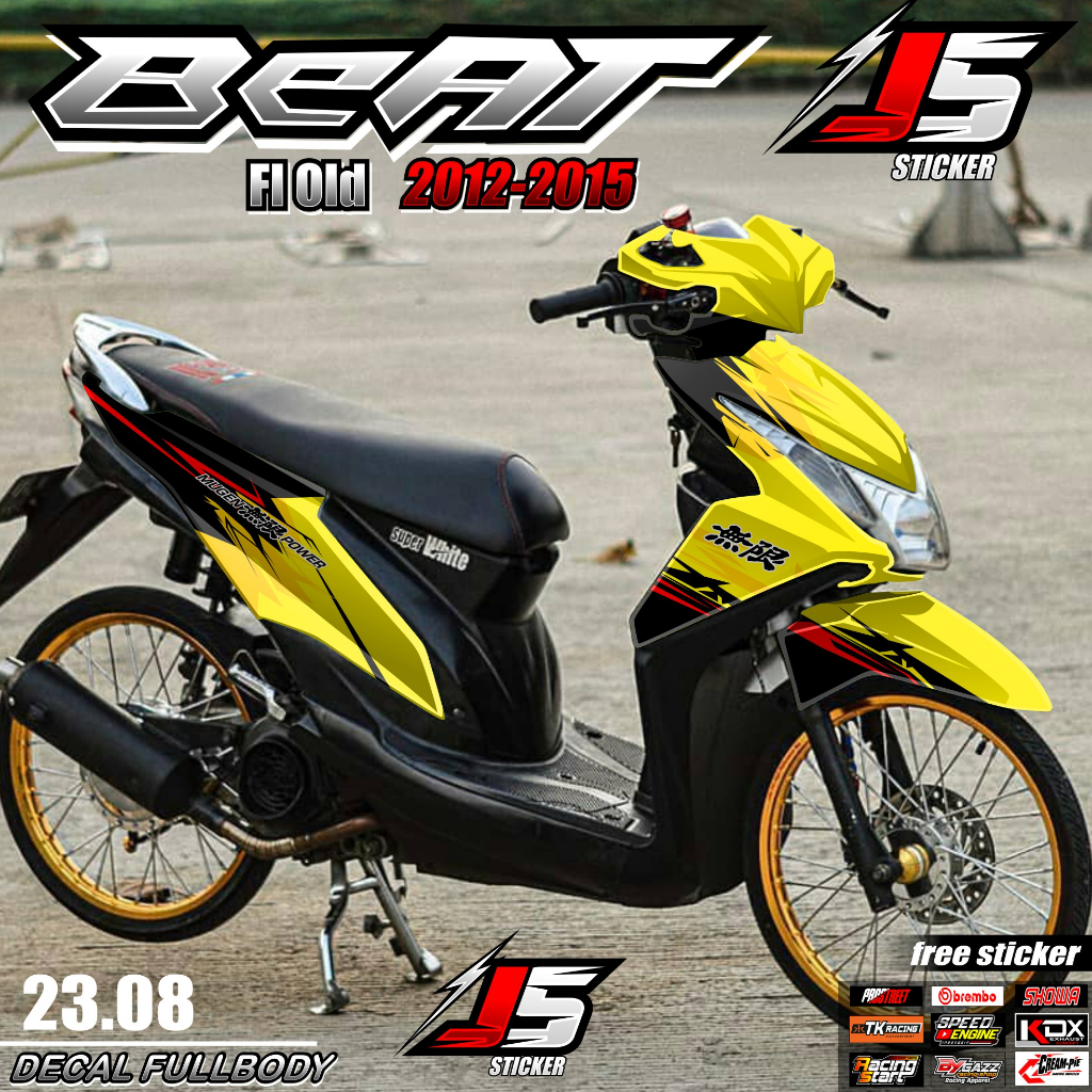 Jual (COD) TERBARU Decal Sticker Honda Beat Fi Old Full body - Stiker ...