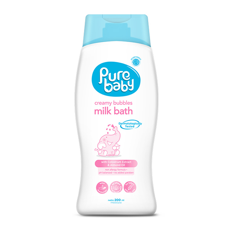 Jual Pure Baby Creamy Bubble Milk Bath [200mL] | Shopee Indonesia