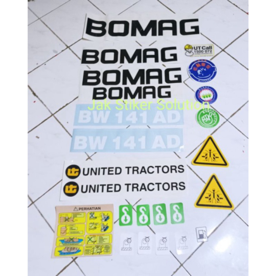 Jual STICKER ALAT BERAT STIKER Bomag BW 141 AD Tandem Vibratory Roller ...
