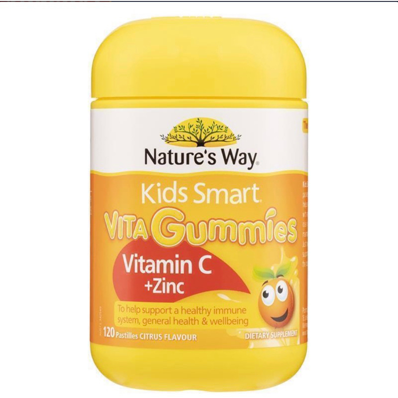 Jual Nature's Way Kids Smart Vita Gummies Vitamin C + Zinc 120s For ...