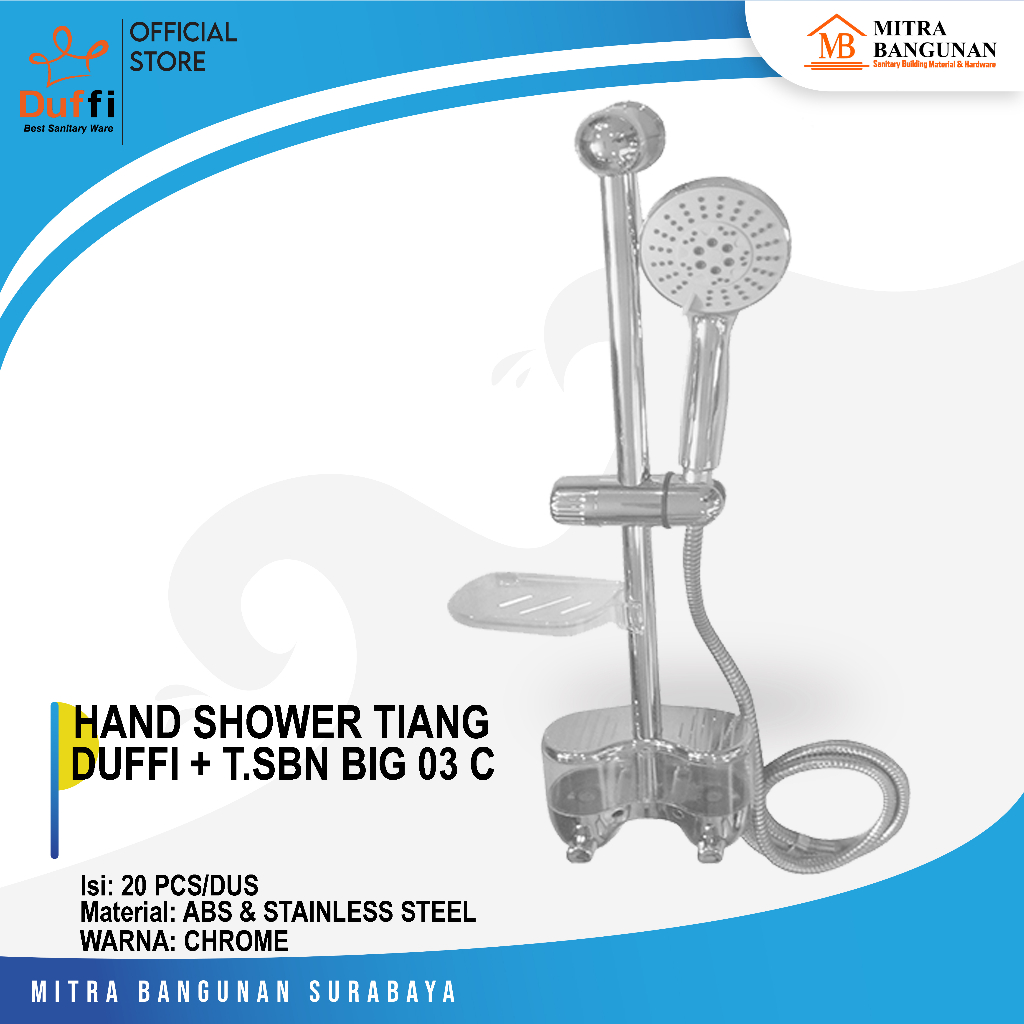 Jual HAND SHOWER TIANG DF + TEMPAT SABUN BIG 03 C | Shopee Indonesia
