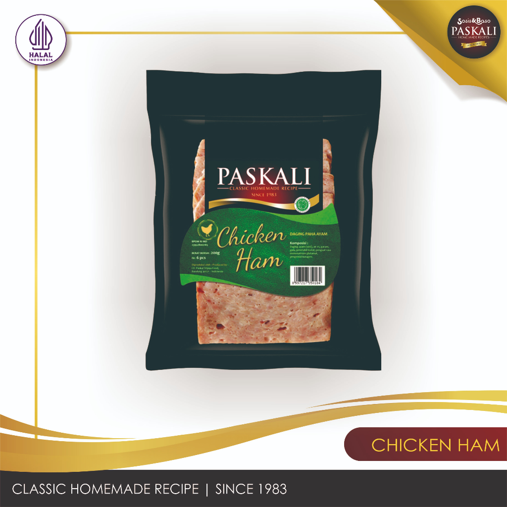 Jual Paskali Chicken Ham / Luncheon Ayam 200 Gram (6 pcs) | Shopee ...