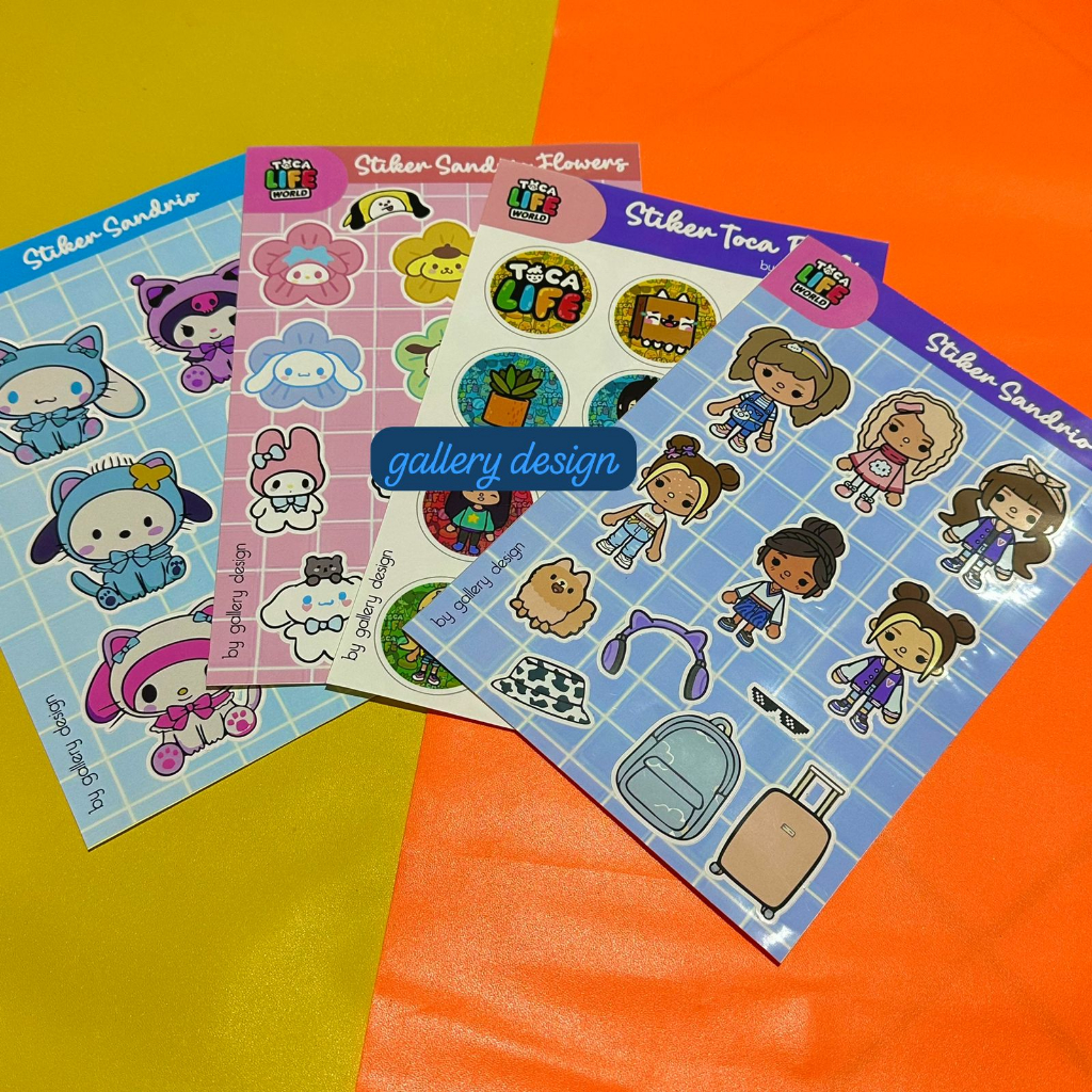 Jual STIKER SANDRIO KUROMI MELODY CINNAMOROLL STIKER TOCA BOCA LIFE ...