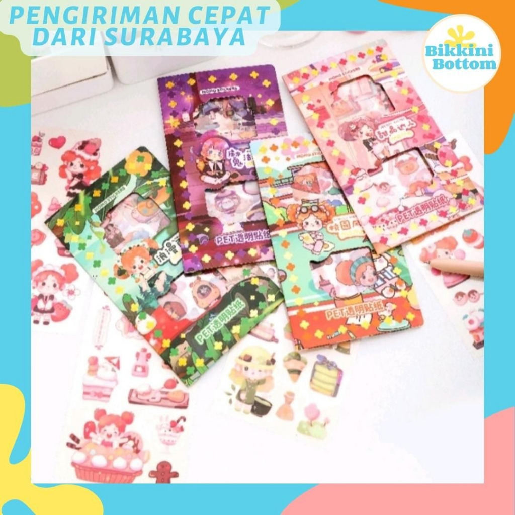 Jual Stiker Lucu DIY Aesthetic Stiker Unik Viral PE ST55 | Shopee Indonesia