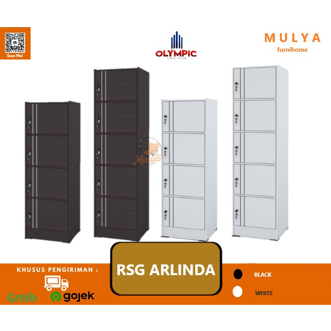 Jual Rak Buku/Locker File/Rak Serbaguna/Rsg Arlinda - 4 / 5 FK Dark ...