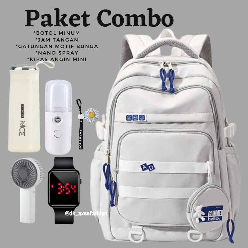 Jual Tas Ransel Terbaru PAKET COMBO Backpack Kuromi Sekolah Sd,smp,sma Tas Sekolah Anak ...