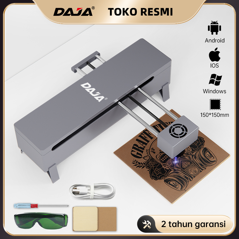 Jual DAJA DJ7 15W Laser Engraving Machine Desktop Mini Portable Laser Engraver untuk Pemotongan ...