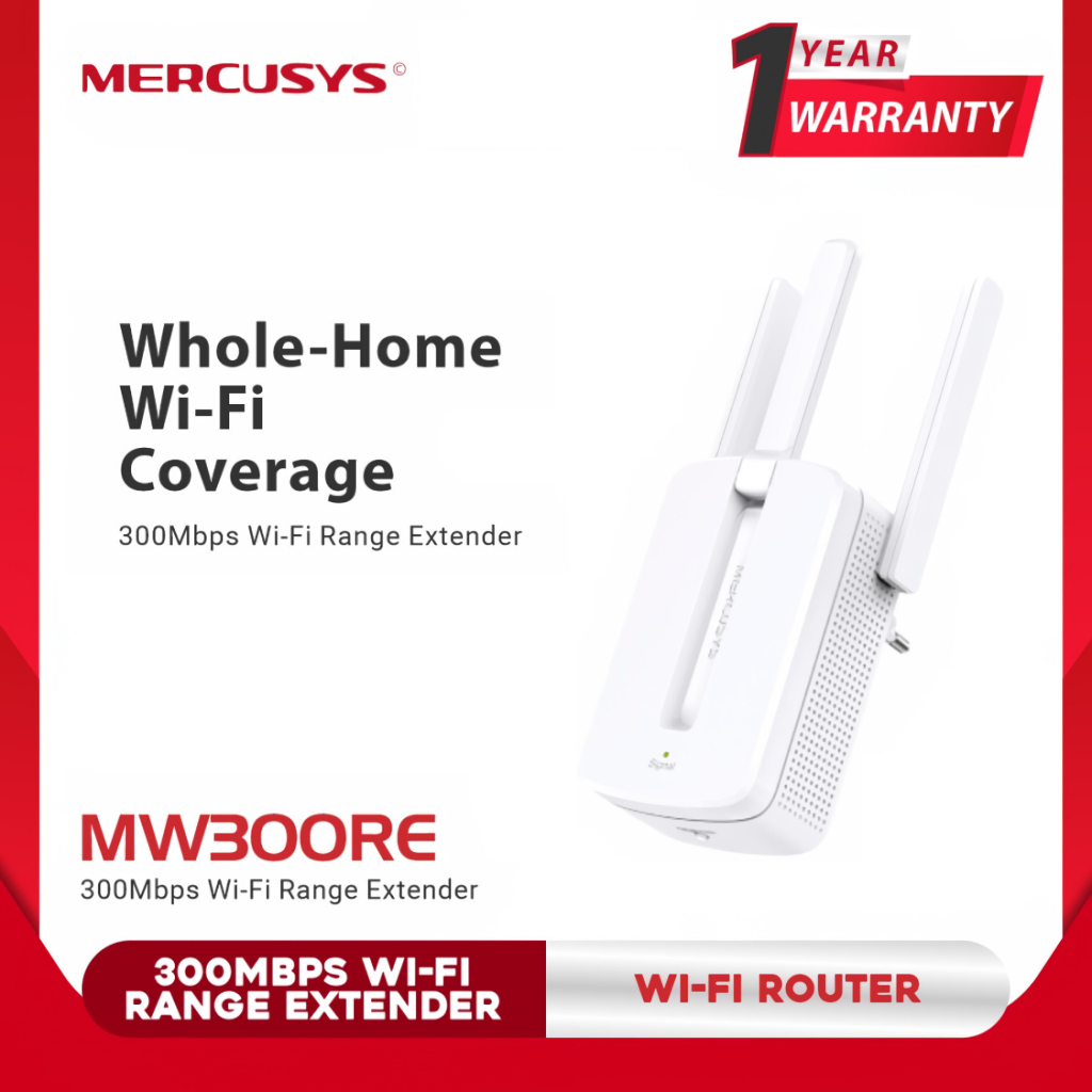 Jual MERCUSYS MW300RE 300Mbps Wi-Fi RANGE EXTENDER | Shopee Indonesia