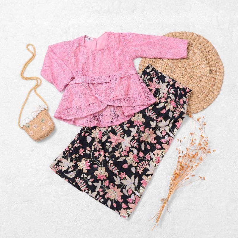 Jual BAJU SETELAN BRUKAT ANAK KIMINO / SET DRESS ROK SPAN BATIK KEBAYA ...