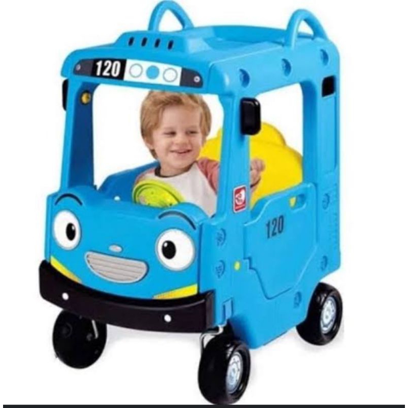 Jual Mobil mainan RIDE ON TAYO / London bus biru dan kuning | Shopee ...