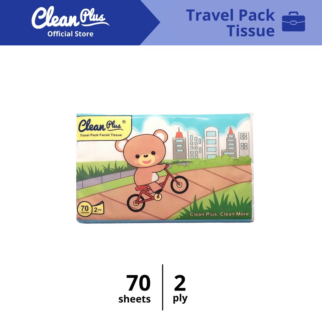 Jual [1 PACK CLEAN PLUS TRAVEL PACK 70 SHEET ] Clean Plus Travel Pack ...