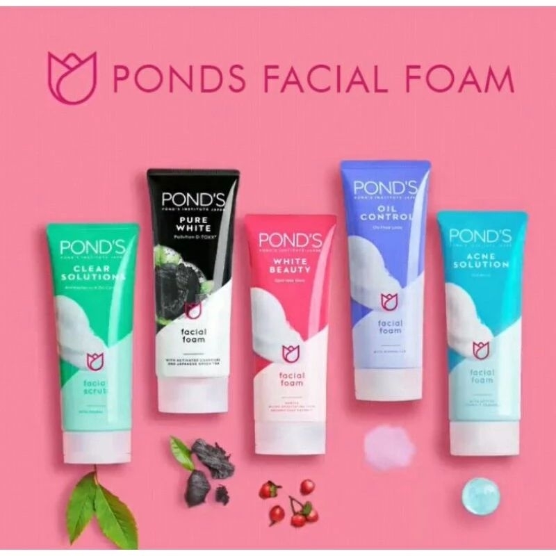 Jual Pond's Facial Foam White Beauty , Pure White , Acne Solution ...
