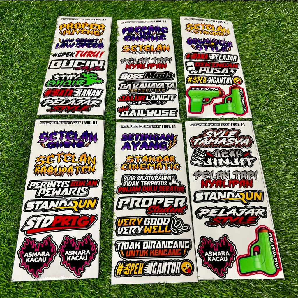 Jual Sticker pack variasi stiker motor isi 6 pack | Shopee Indonesia