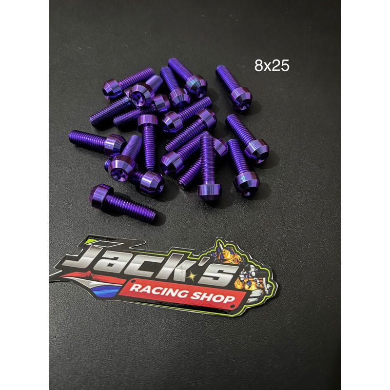 Jual baut 12 titanium m8 baut 12 titanium GR5 kepala kecil made in ...