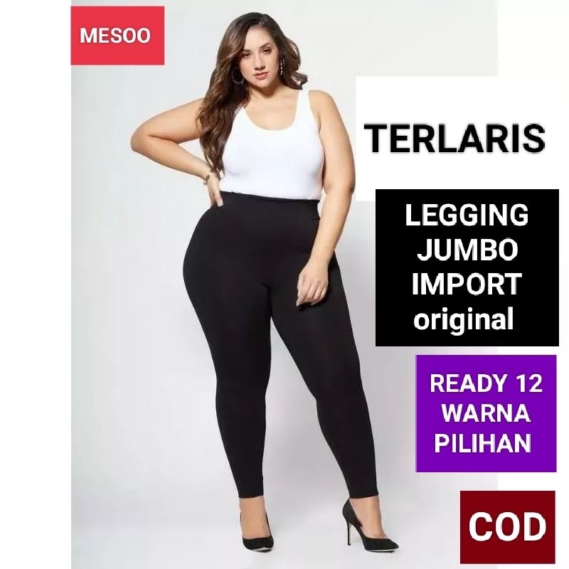 Jual Legging Jumbo Import Premium / LEGGING WANITA by mesoo | Shopee ...