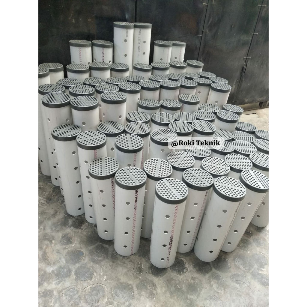 Jual Pipa PVC Resapan 4inch Pipa Biopori Panjang 70cm + Dop Tutup ...