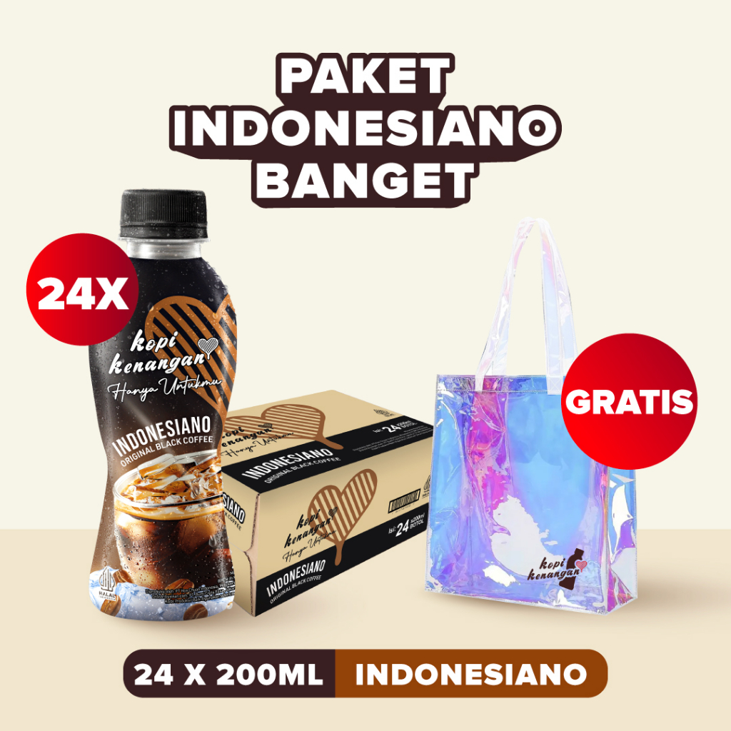 Jual Paket Indonesiano Banget 200ml - Kopi Kenangan Hanya Untukmu ...