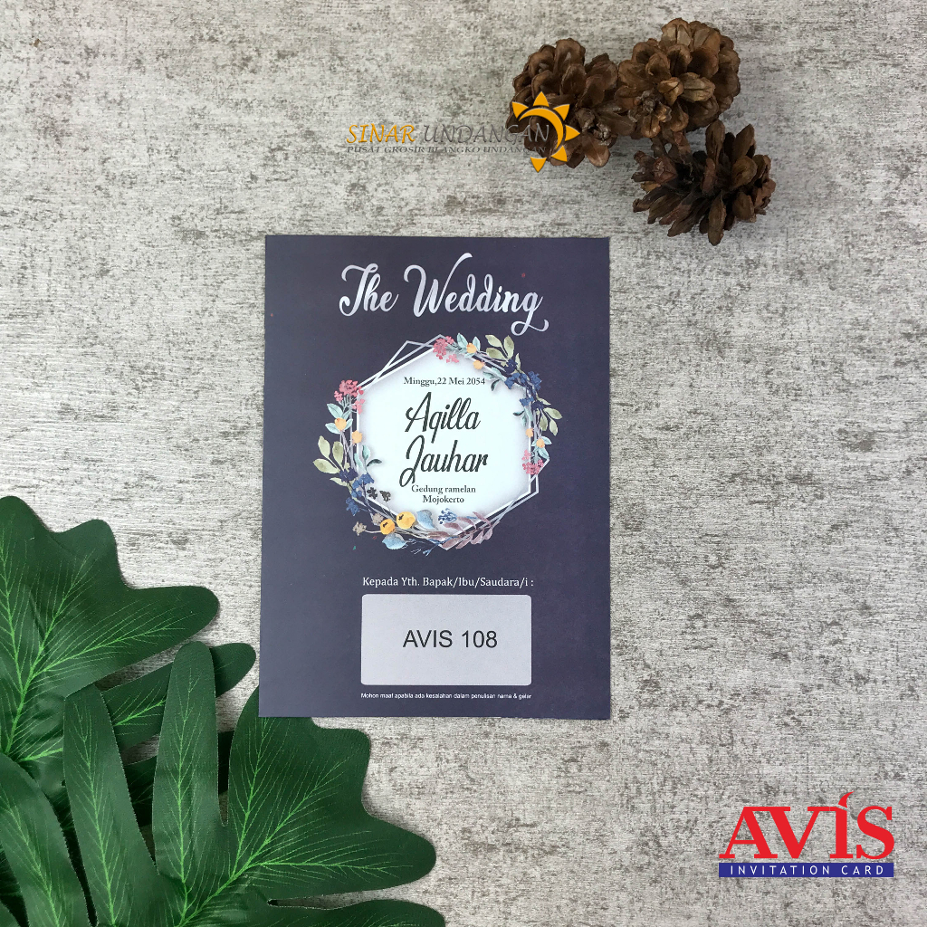 Jual Blangko Undangan Pernikahan Avis 108 Murah | Undangan Pernikahan ...