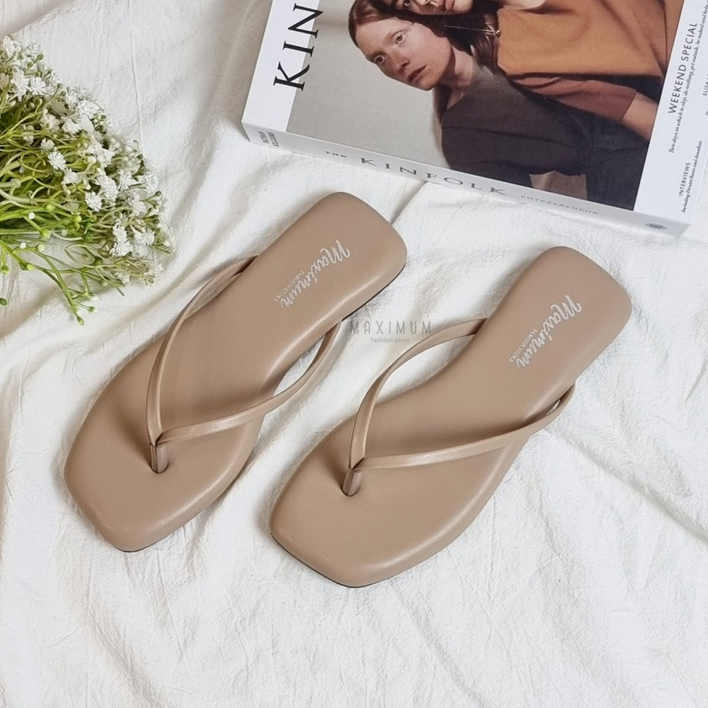 Jual R9 Sendal Teplek Wanita Simple / Sandal Jepit Wanita Mira | Shopee ...