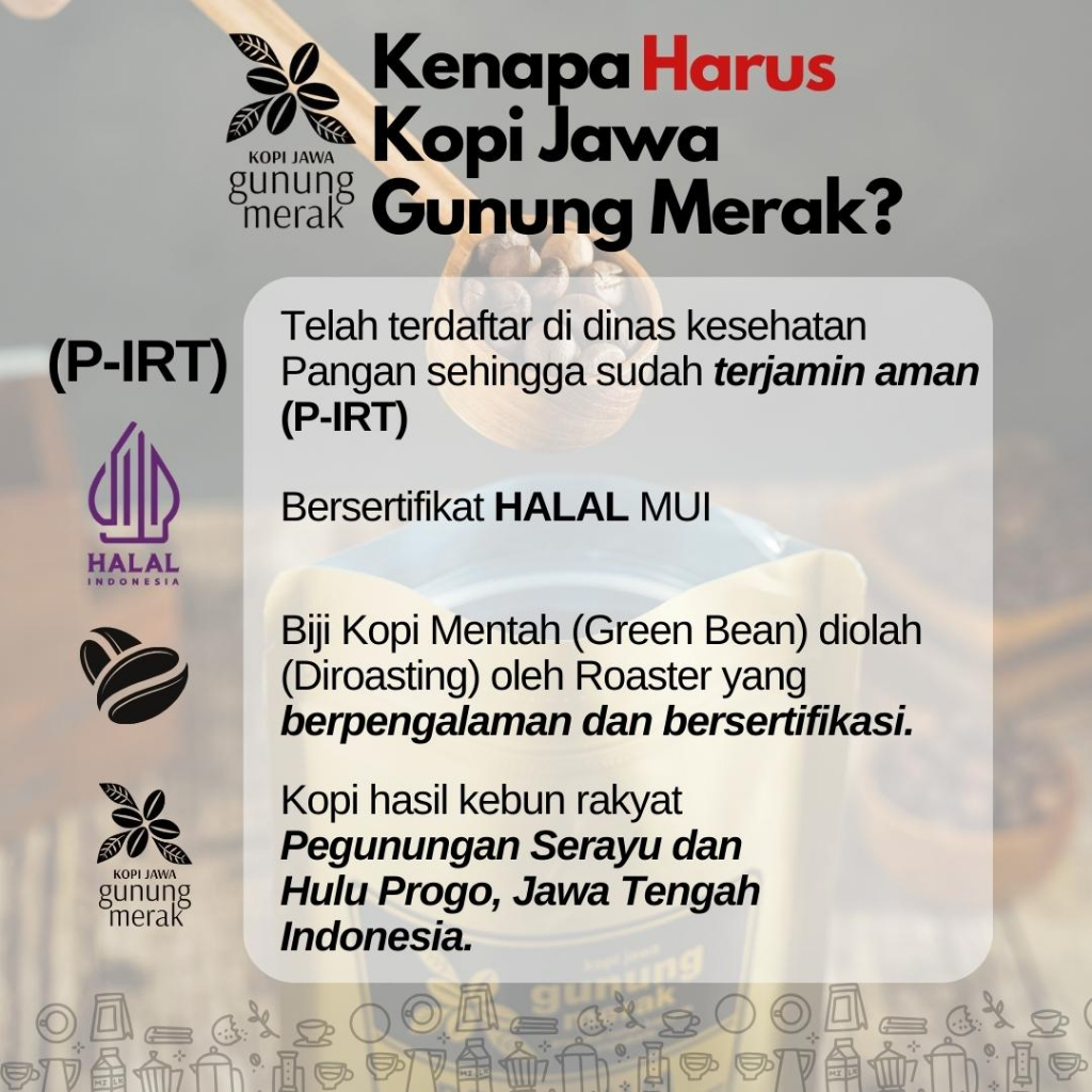Jual Kopi HOUSEBLEND Harum-Bertenaga Biji Bubuk Giling Kasar Halus ...