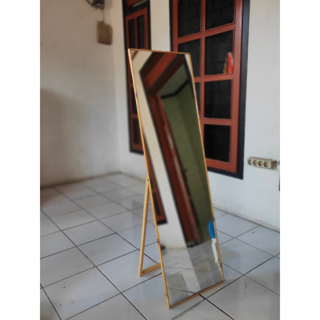 Jual Standing Mirror Frameless Cermin Berdiri Full Body Kaca Standing ...