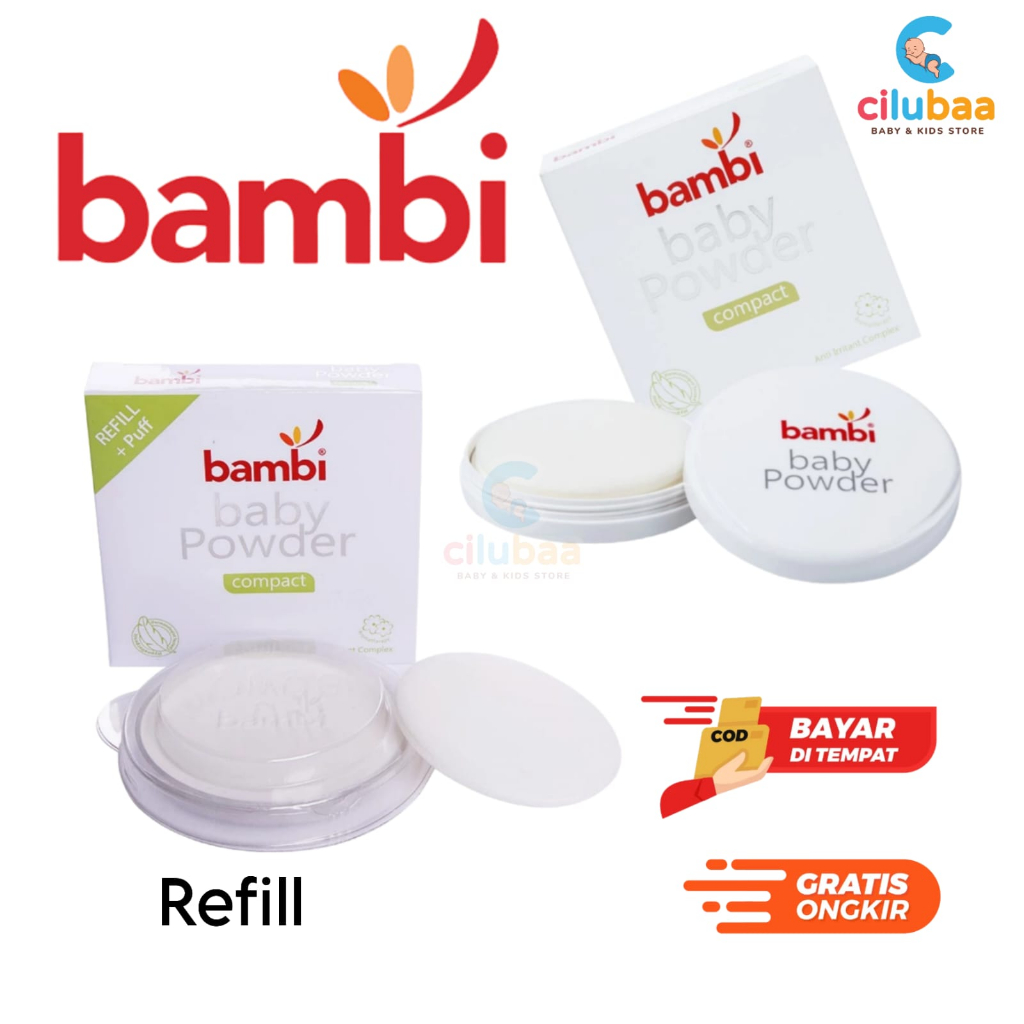 Jual BAMBI Baby Compact Powder - Refill 40gr | Bedak Padat Bayi Kulit ...