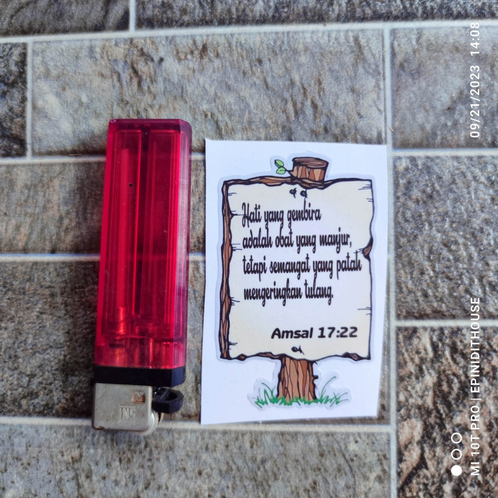 Jual Stiker Kristen Katolik Ayat Alkitab Matius Amsal Trust Faith God ...