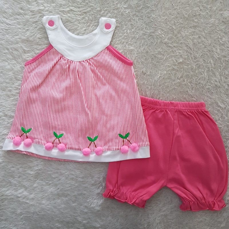 Jual Baju Bayi Cherry Halter tutu set | Shopee Indonesia