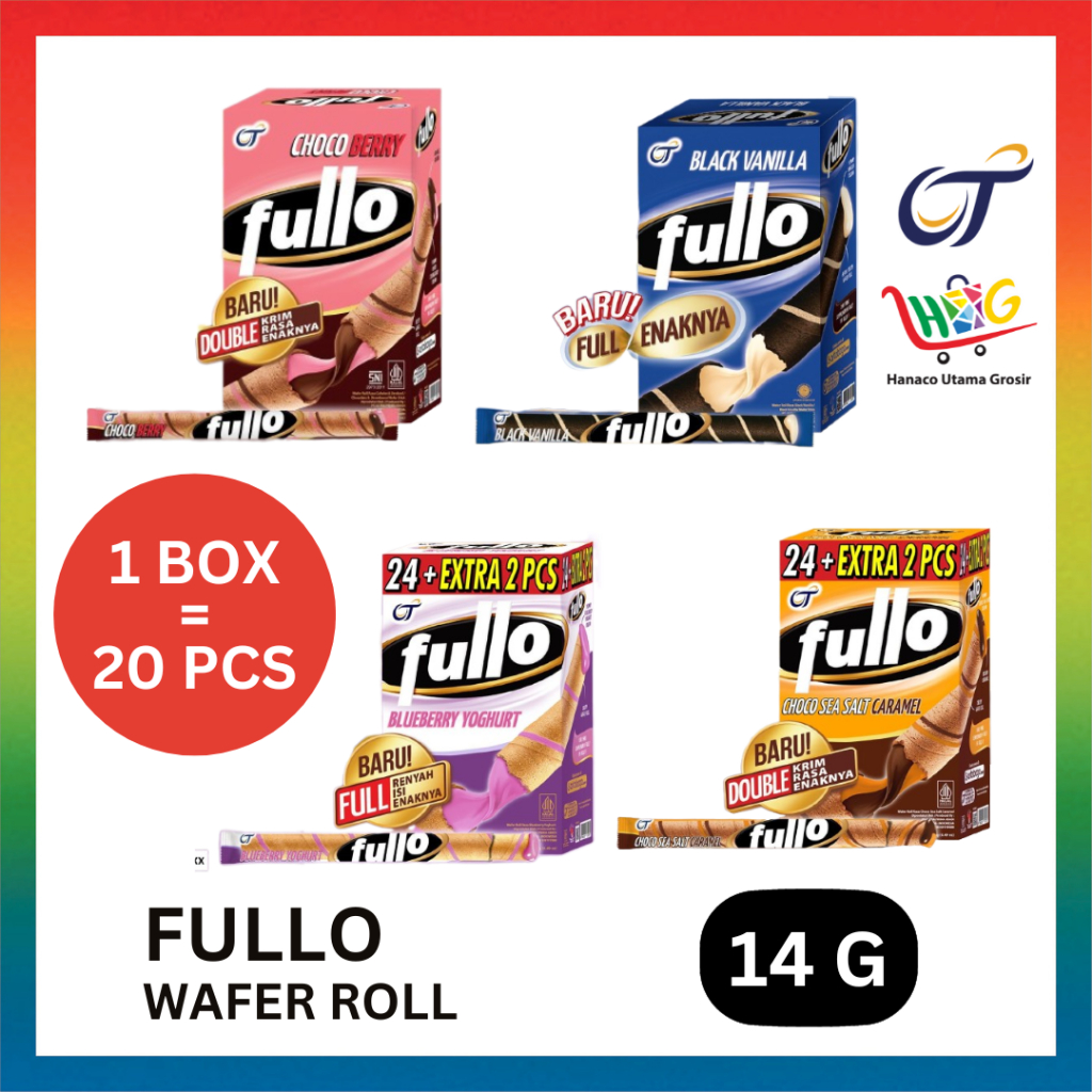 Jual Fullo Wafer Roll Stik All Variant (1000) 1 BOX [ 20x14g ] | Shopee ...