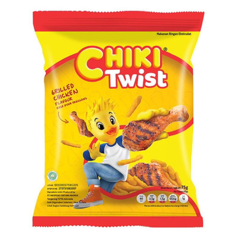 Jual Chiki Twist Grilled Chicken Flavor / rasa Ayam Panggang 75Gr ...