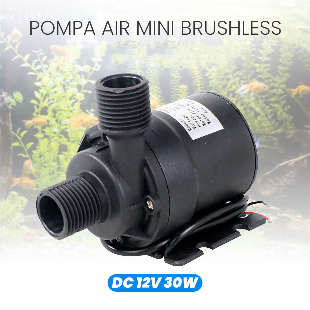 Jual Pompa Air Kecil Brushless Aquarium DC 12V 30W - ZYW890 - HITAM ...