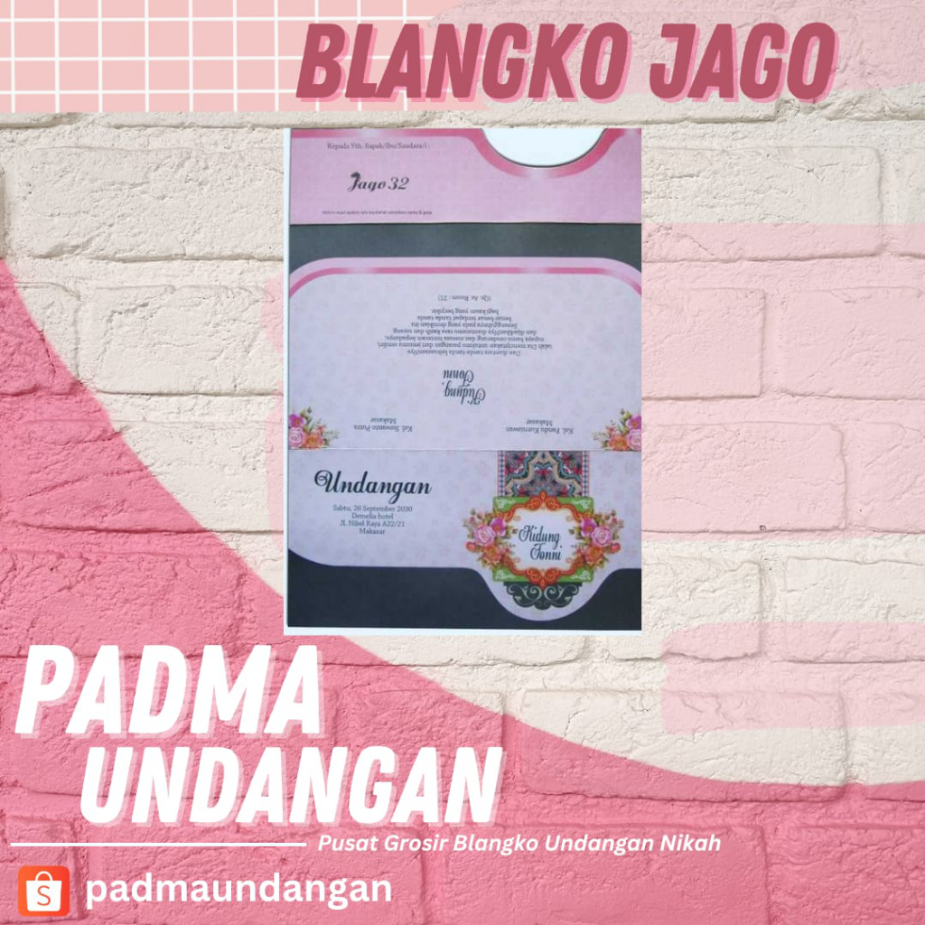 Jual Blangko Undangan Jago 32 | Pusat Grosir Blangko | Padma Undangan | Shopee Indonesia