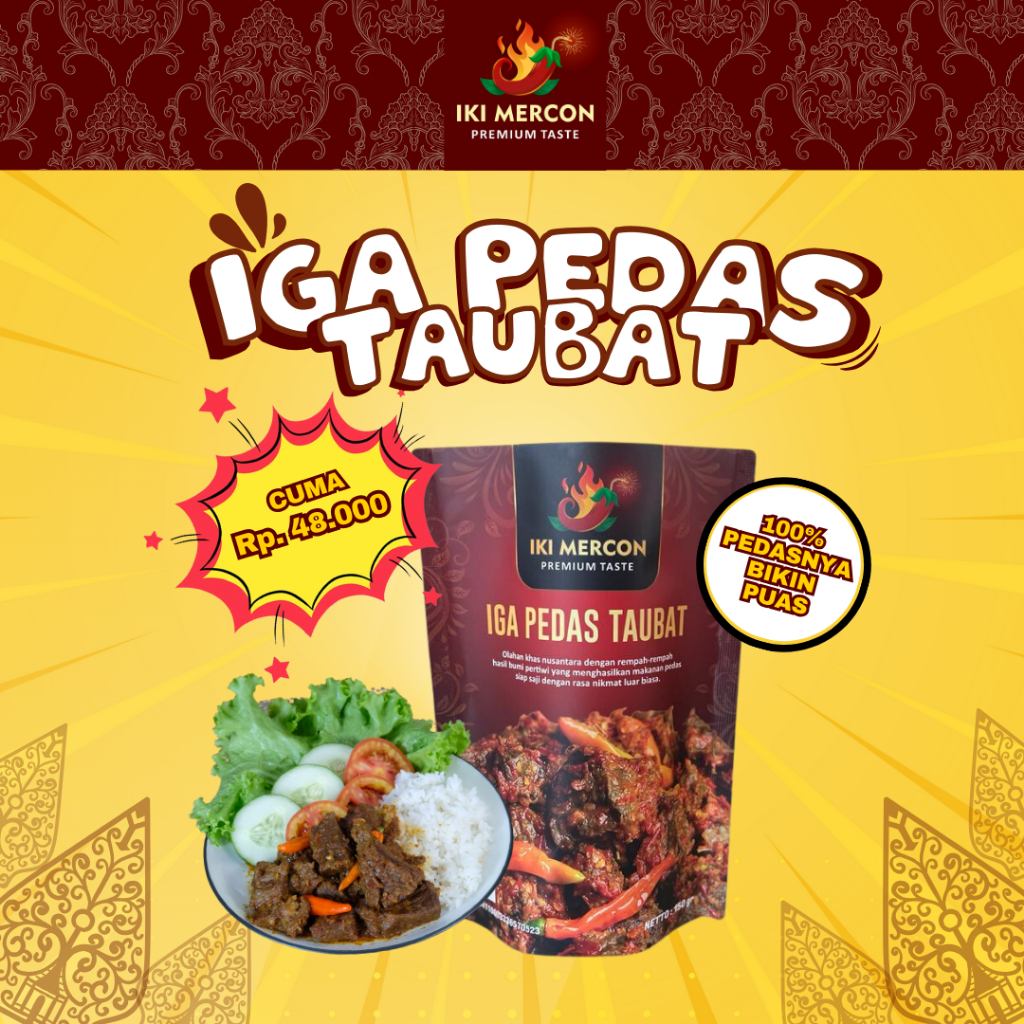 Jual OSENG MERCON IGA SAPI NETTO 150 GRAM - IKI MERCON | Shopee Indonesia