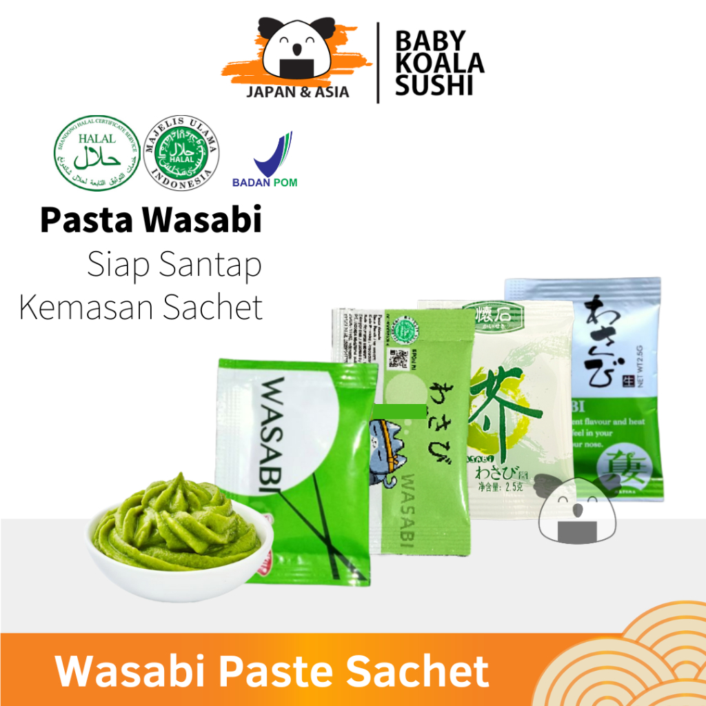 Jual Wasabi Paste Sachet 2,5 g | Sushi Wasabi | Shopee Indonesia
