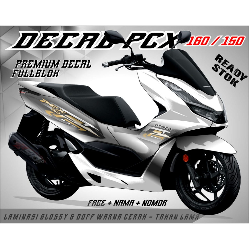 Jual Decal sticker honda PCX 150/160 full body variasi motif simple ...